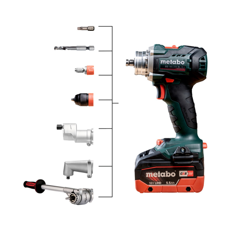 Metabo BS 18 LTX BL 18V 5.2Ah Akülü Matkap 602359650 - Mtr Kaynak ...
